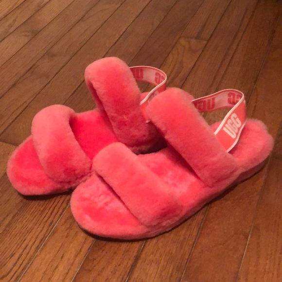 UGG | Shoes | Fuzzy Ugg Sandals | Poshmark